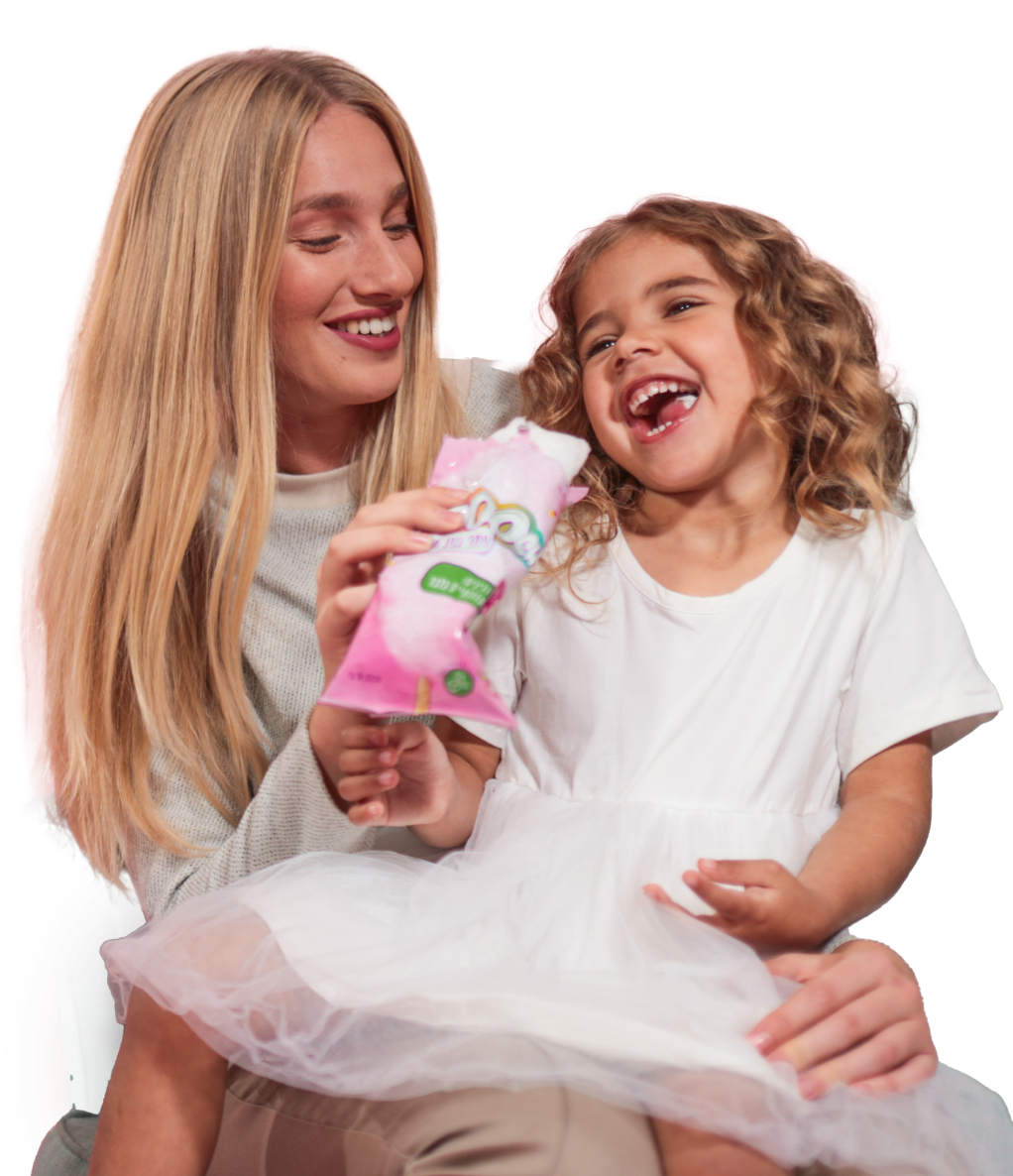 MOOOSH מוש – חטיף צמר גפן מתוק